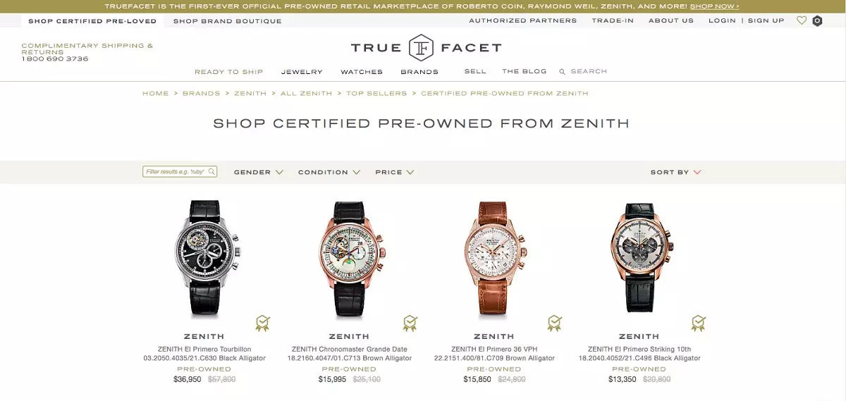 Vânzări online de ceasuri second-hand certificate de marcă acum la TrueFacet | Pagina 2 din 2 101271_1