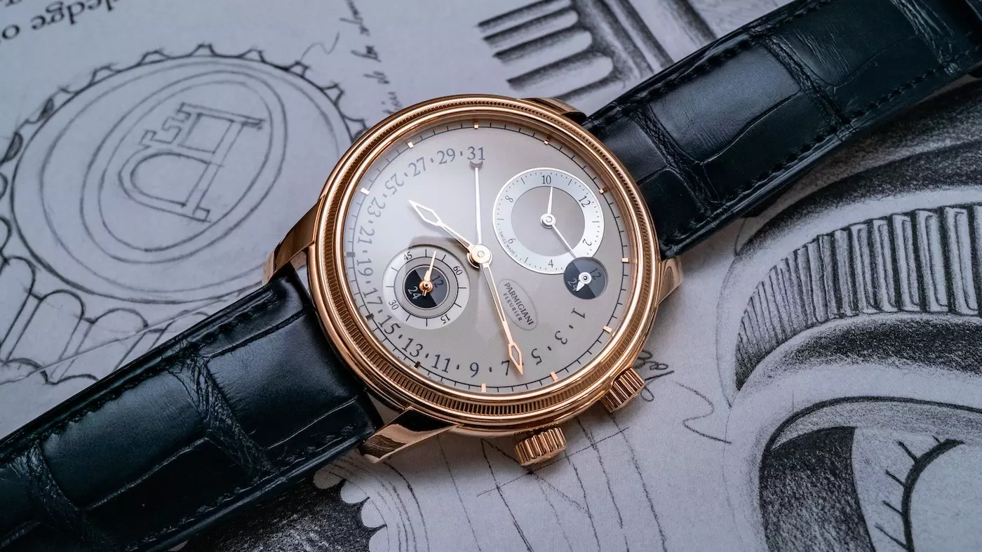 parmigiani fleurier торикалык жарым шарлар ретроград