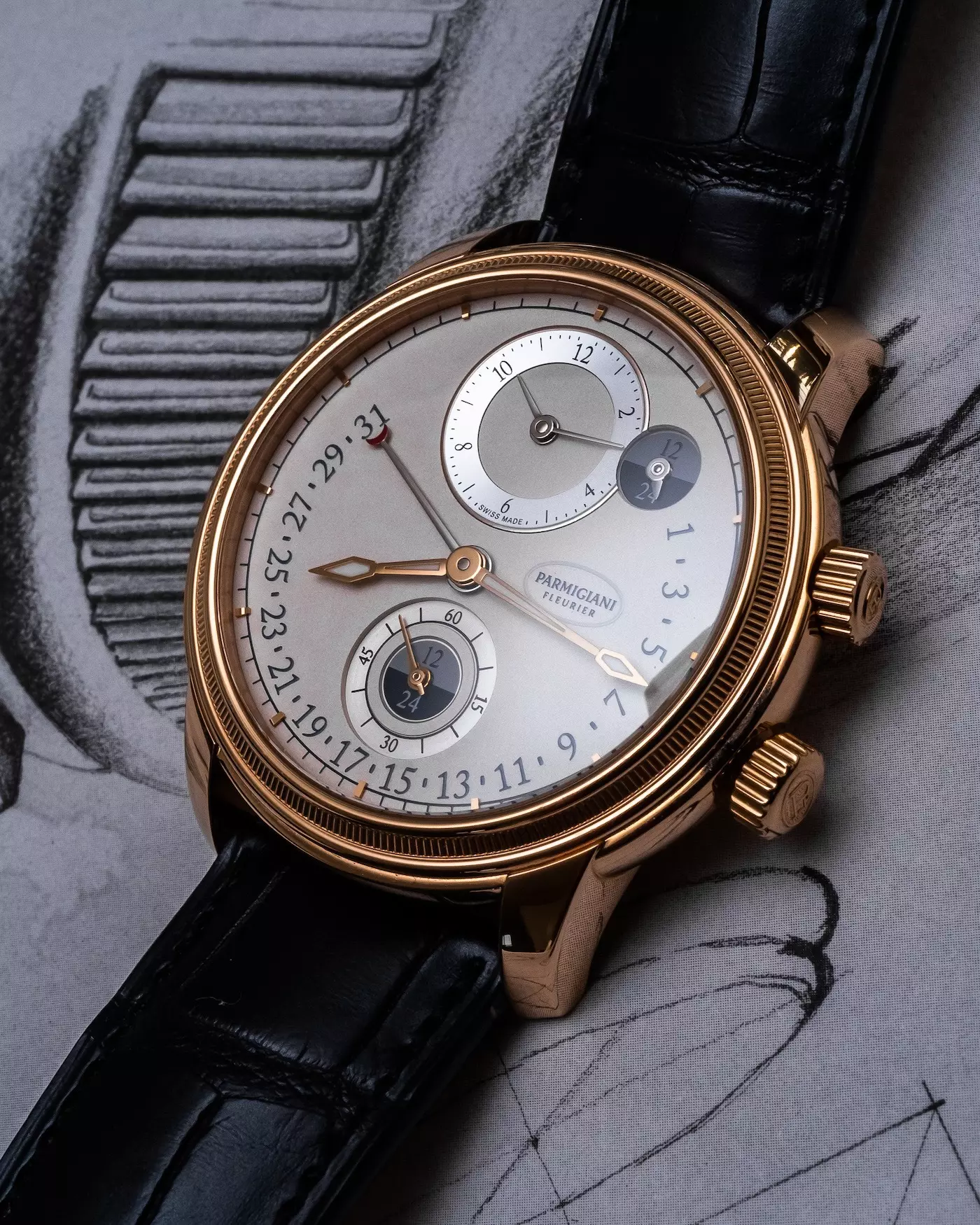 parmigiani fleurier торикалык жарым шарлар ретроград