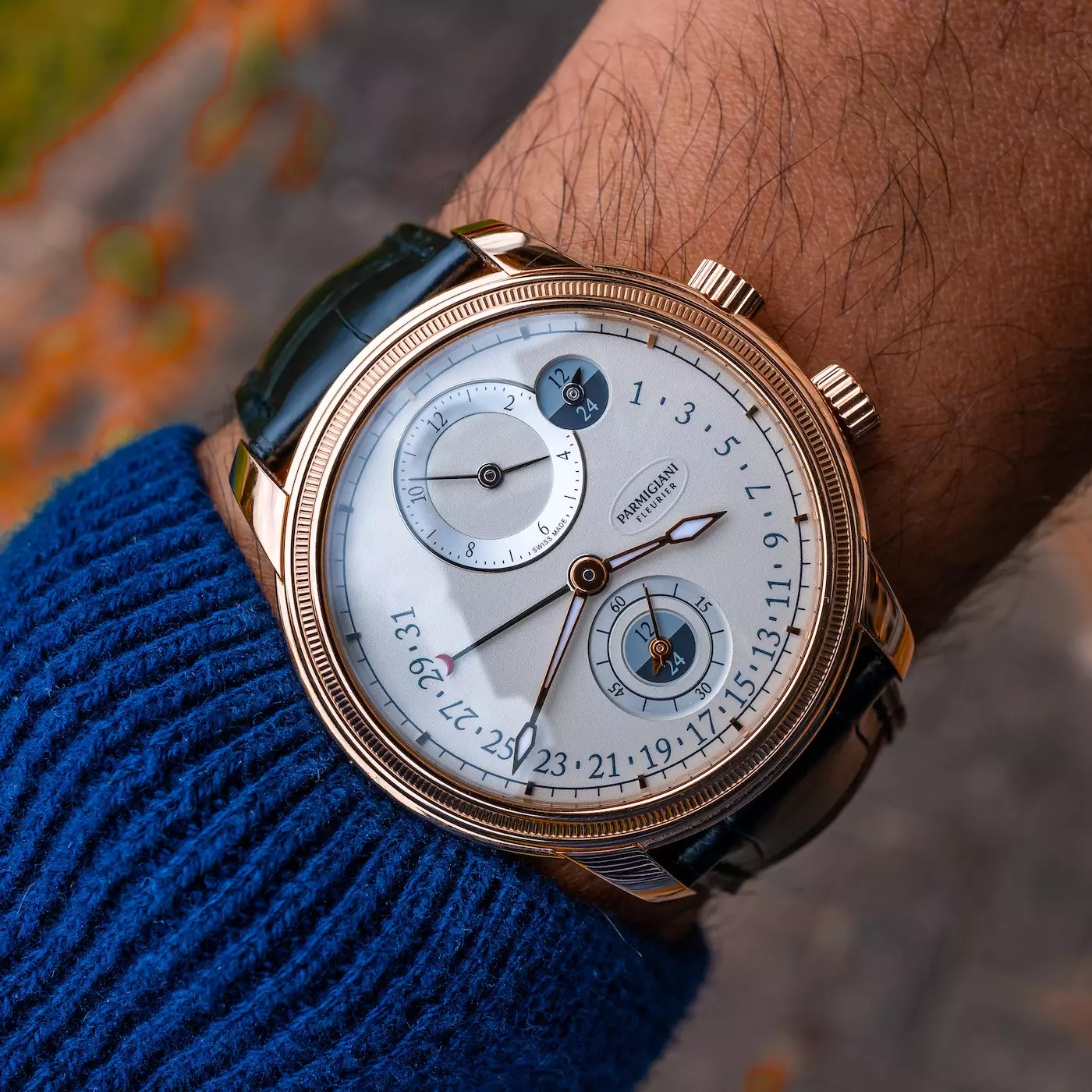 parmigiani fleurier toriske halvkuler retrograd