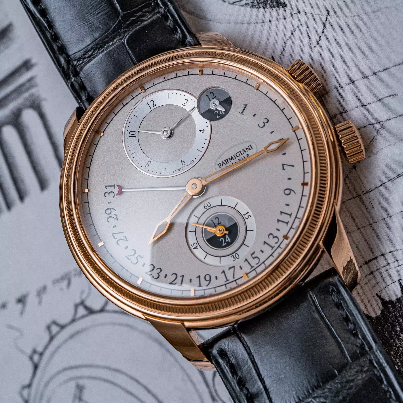 parmigiani fleurier торикалык жарым шарлар ретроград