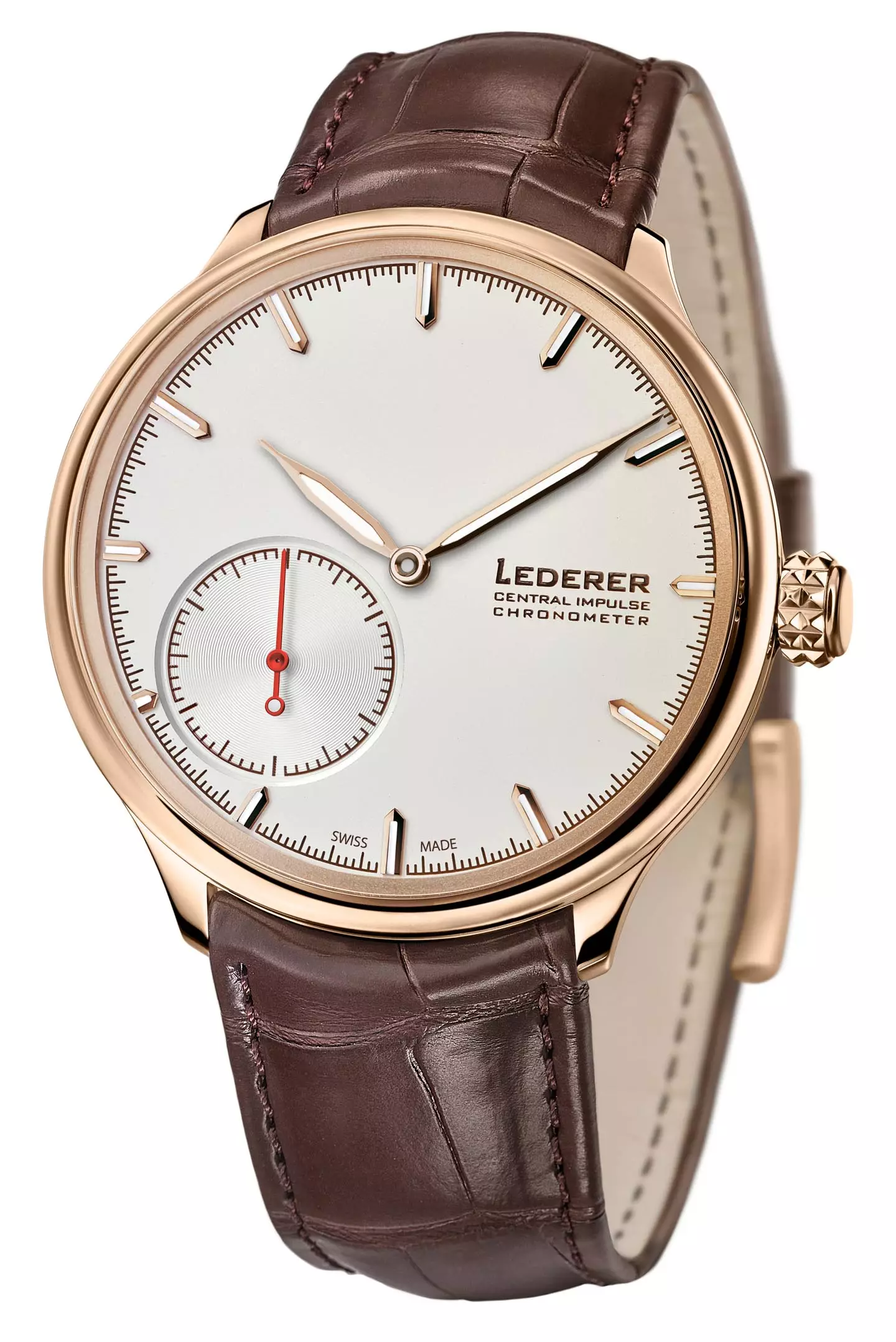 Bernhard Lederer Navendî Impulse Chronometer Watch Daxwaza Rêzdar a Birêz e 102333_4