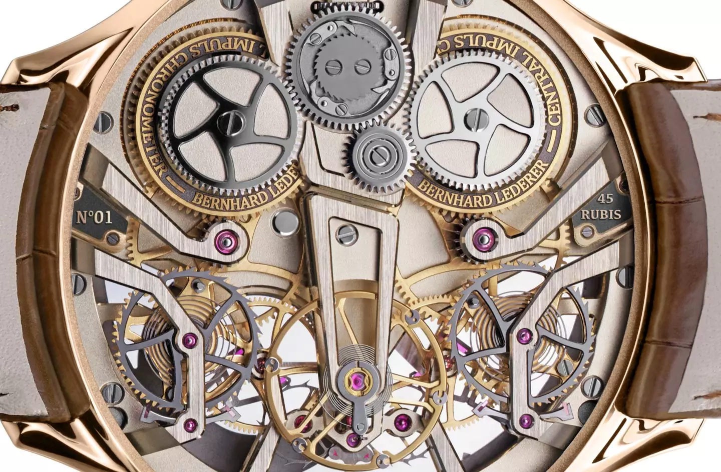 Bernharda Lederera centrālā impulsa hronometra pulkstenis ir džentlmeņu precizitātes mērķis 102333_7