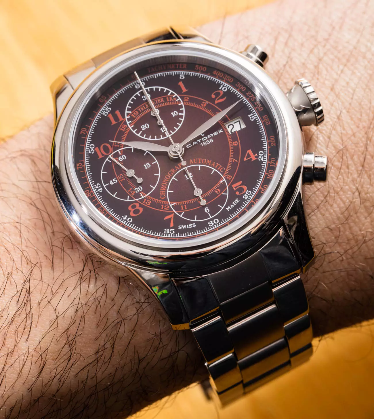 Catorex Krono Classic 42 Smoked Red Dial Watch Recenzja 102553_1