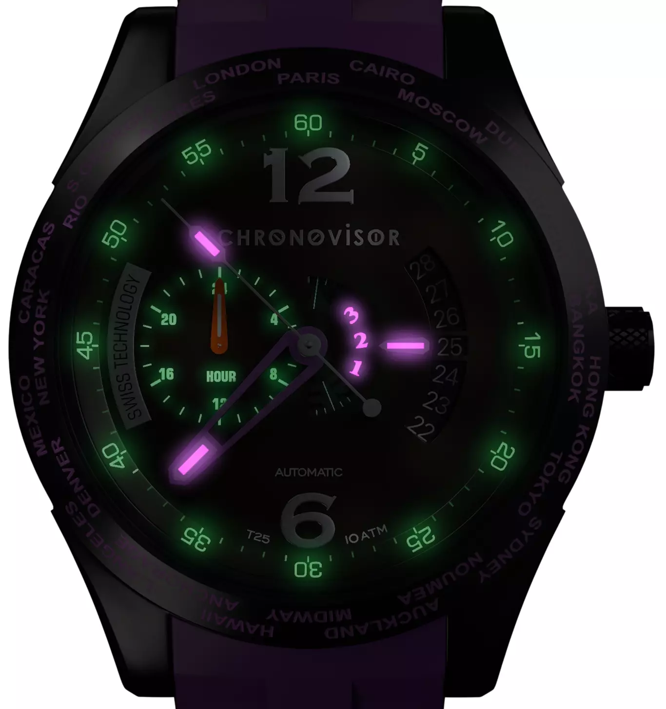 Chronovisor Pelopor Koléksi CVGM7102 Watch otomatis 103368_6