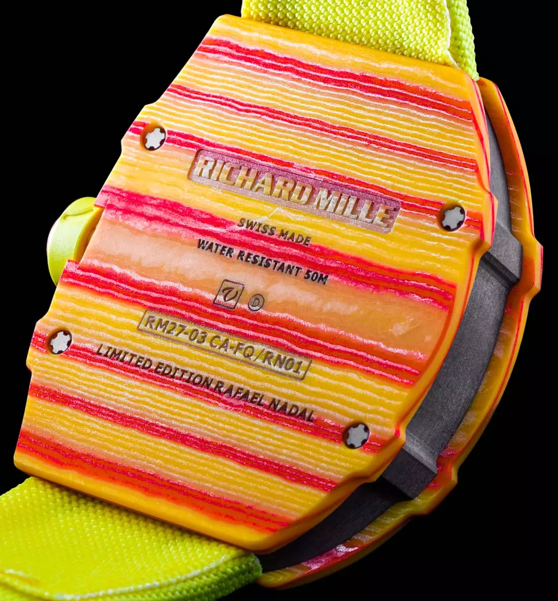 Richard Mille RM 27-03 Rafael Nadal 腕時計 10,000 G に耐えるトゥールビヨン付き 10462_3