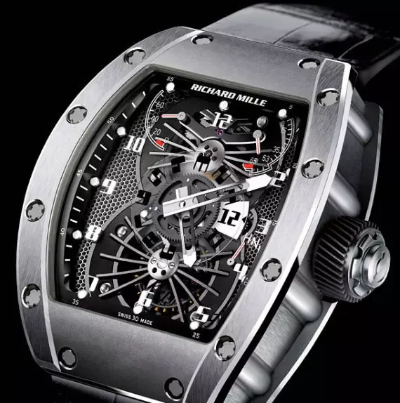 Richard Mille RM022 Aerodyne Dual Time Zone Watch - Saiki Kanthi Liyane Orthorhombic Titanium Aluminides! 10470_1
