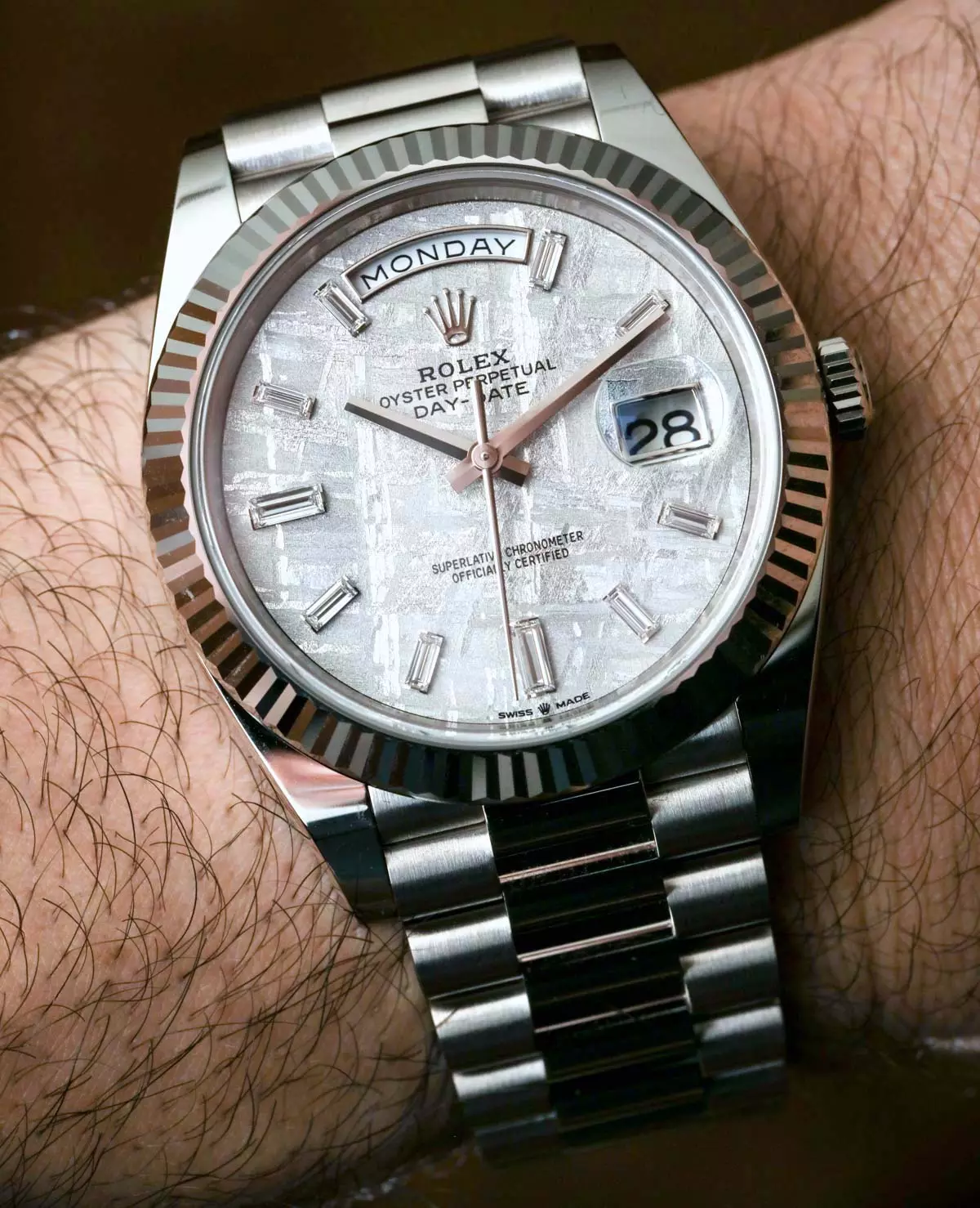 Rolex Day-Date 40 meteorit brojčanik od bijelog zlata 228239 Ručni sat 10529_1