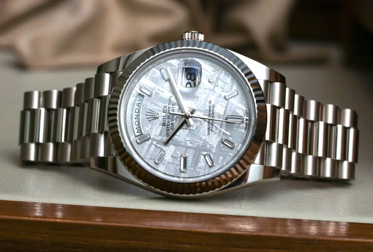 Rolex Day-Date 40 White Gold Meteorite Dial 228239 Watch Hands-On 10529_3