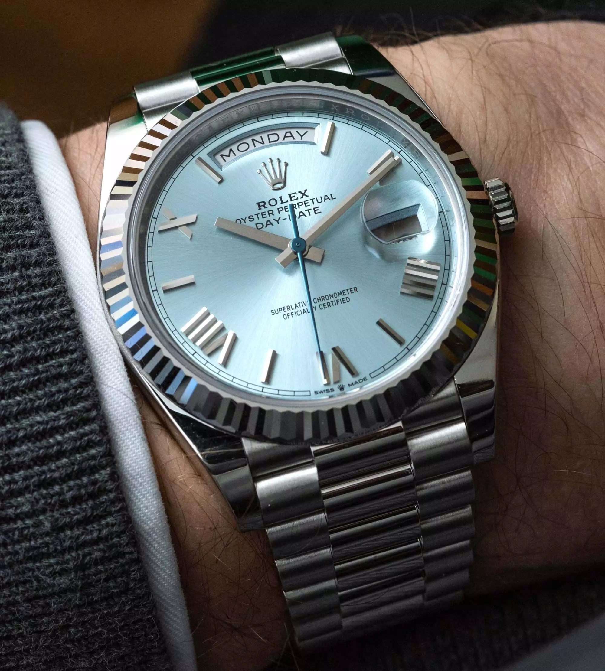 Hands-On: Platinum Rolex Day-Date 36 at Day-Date 40 Relo na May Fluted Bezel Ipinaliwanag 1105_4
