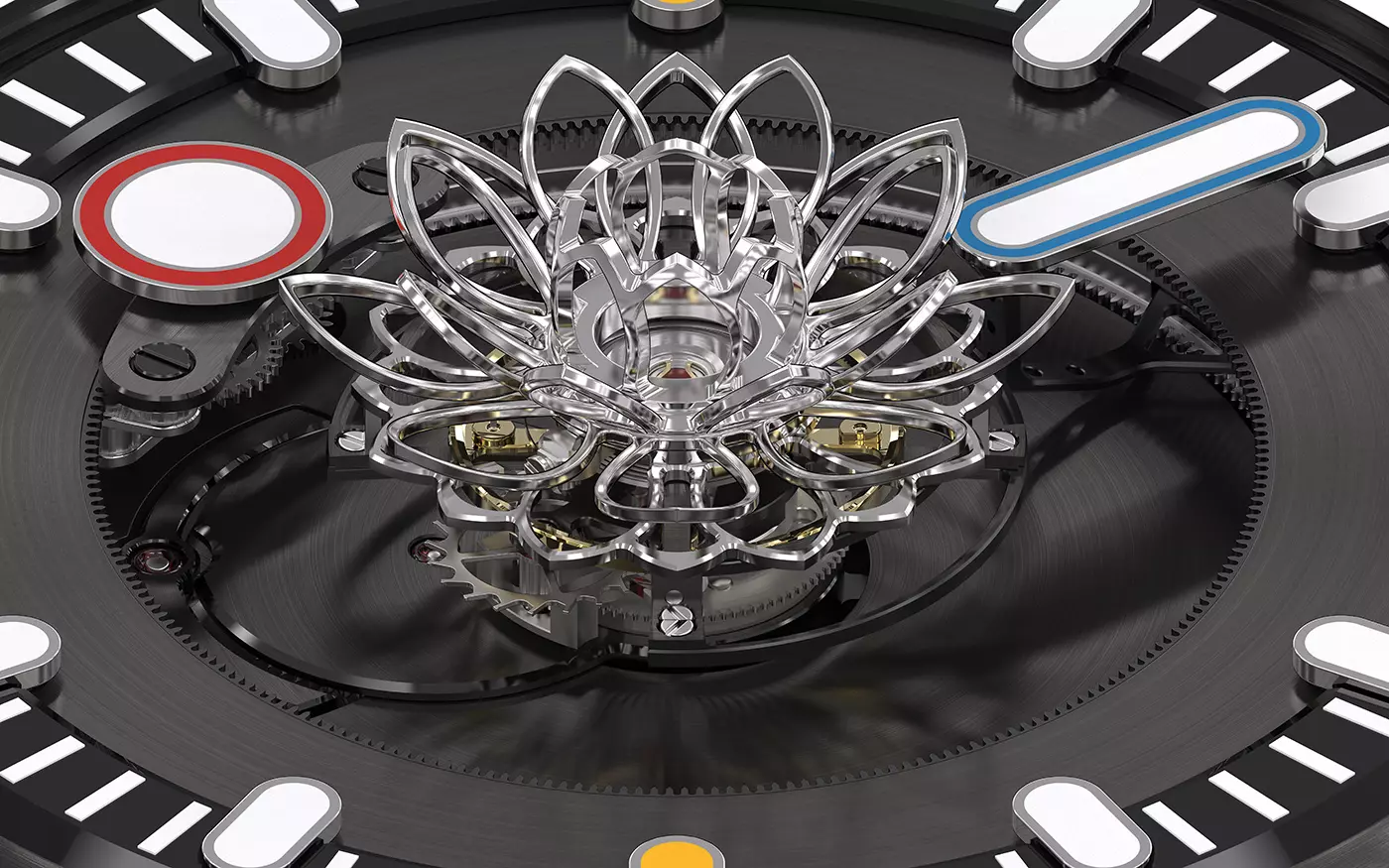 Kross Studio Haɗin gwiwa Tare da Alain Silberstein Don Ƙarshen Lotus Tourbillon Watch mai iyaka 11067_3