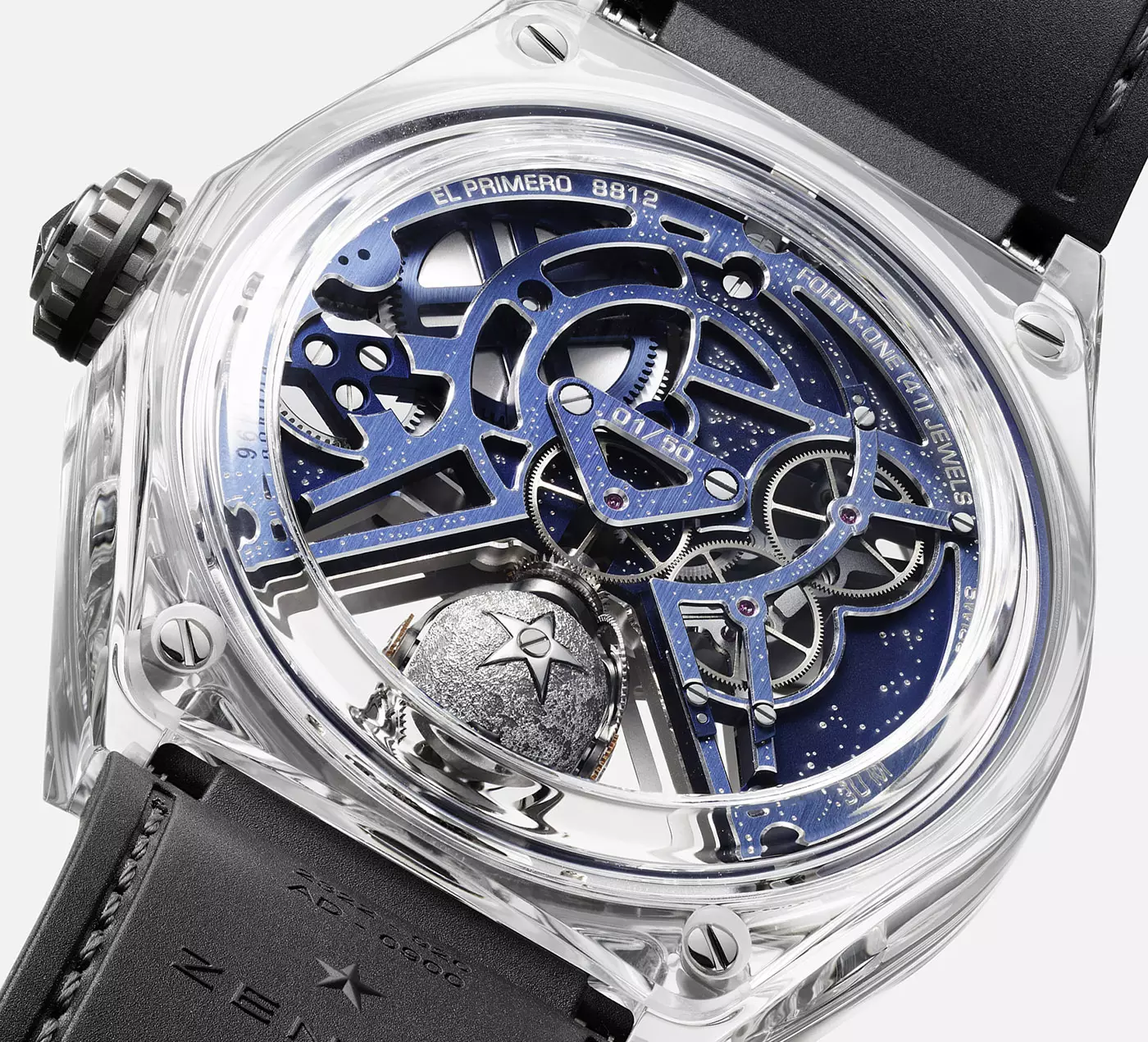 Zenith devwale edisyon limite Defy Zero G Sapphire ak Defy 21 Double-Tourbillon Sapphire Watch. 11231_1