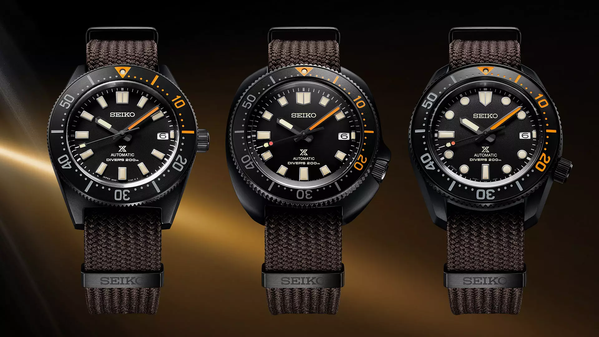 Seiko o Senola Prospex The Black Series Limited-Edition Dive Watches
