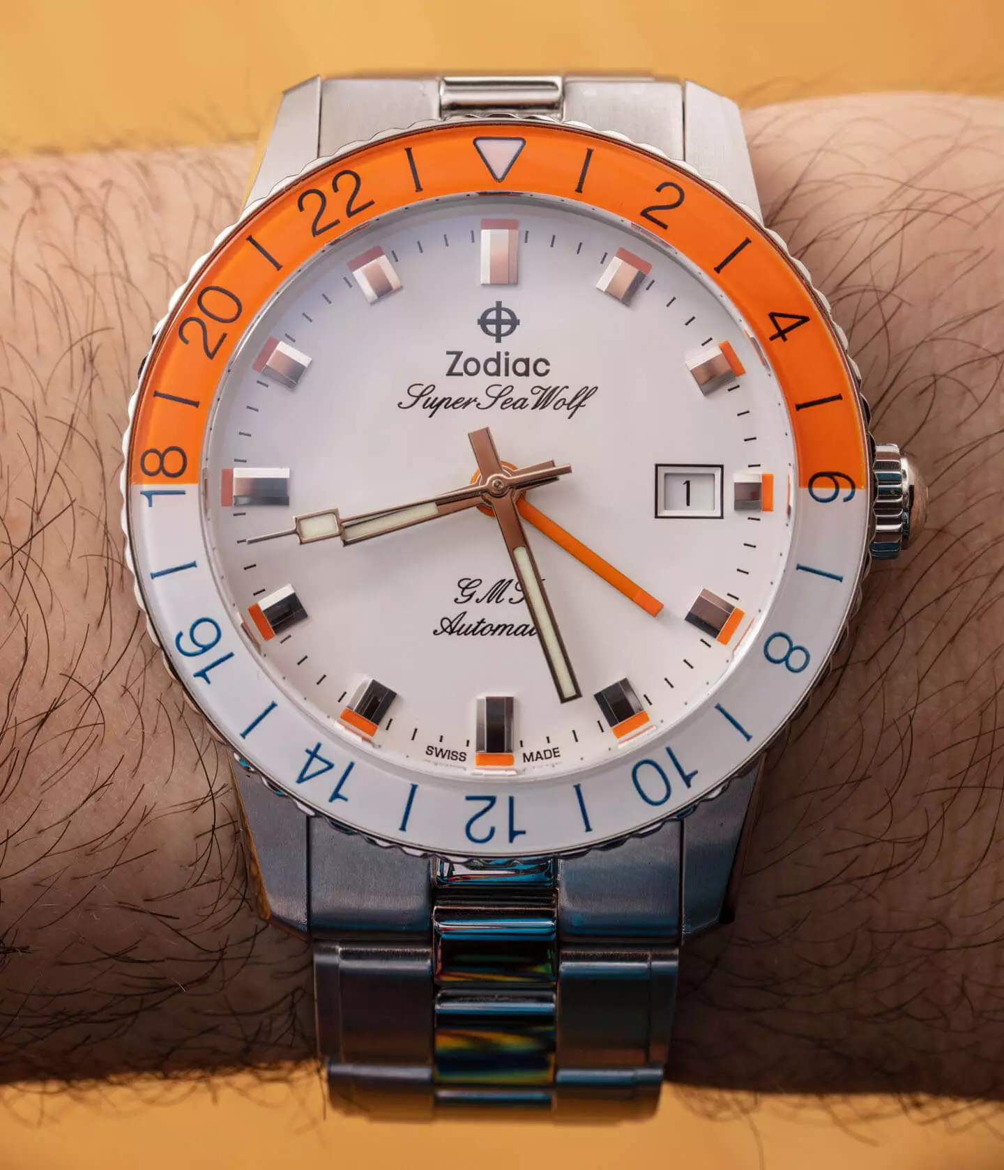 Практычны: гадзіннік Zodiac Super Sea Wolf GMT 