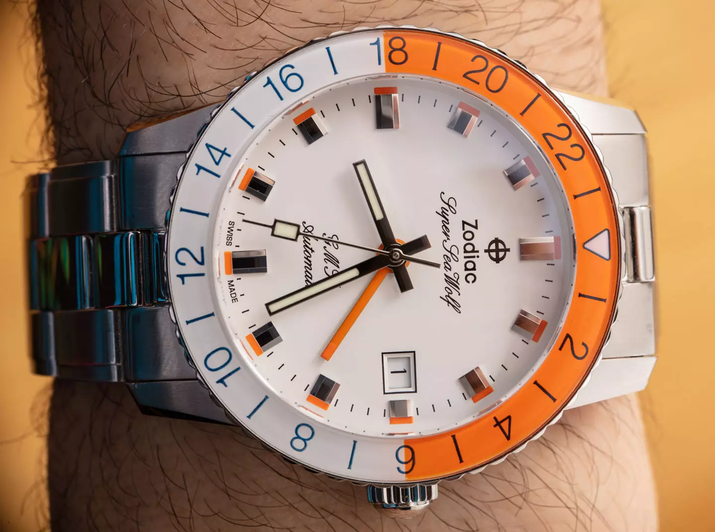 Практычны: гадзіннік Zodiac Super Sea Wolf GMT 