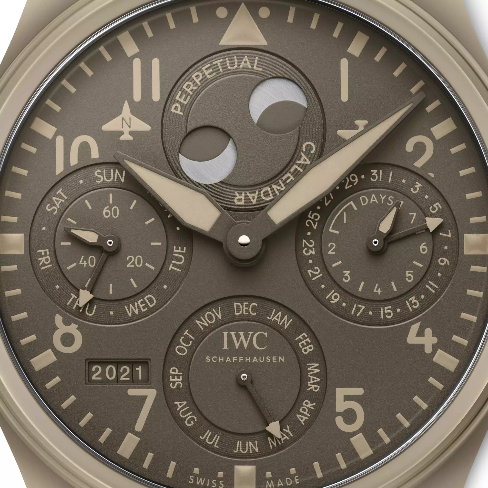 Ẹya ibon IWC Tuntun Meji “Aginjù Mojave” Awọn iṣọ Pilot Nla Ti ṣe ifilọlẹ Fun 2021 11576_5