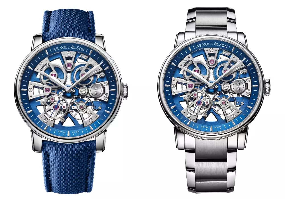 ساعة Arnold & Son بلون أزرق من الفولاذ المقاوم للصدأ 1171_5