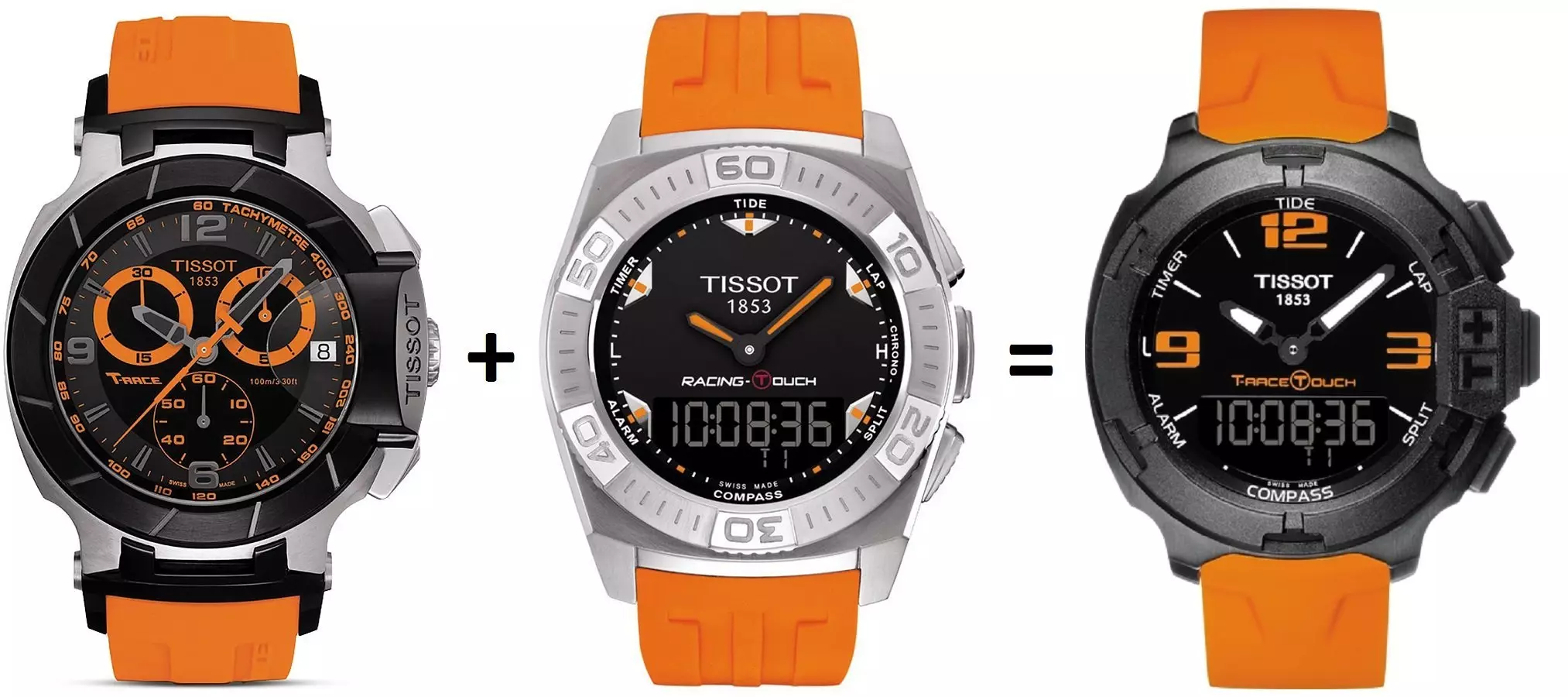 Tissot Raching T-Touch Watch эволюциясе