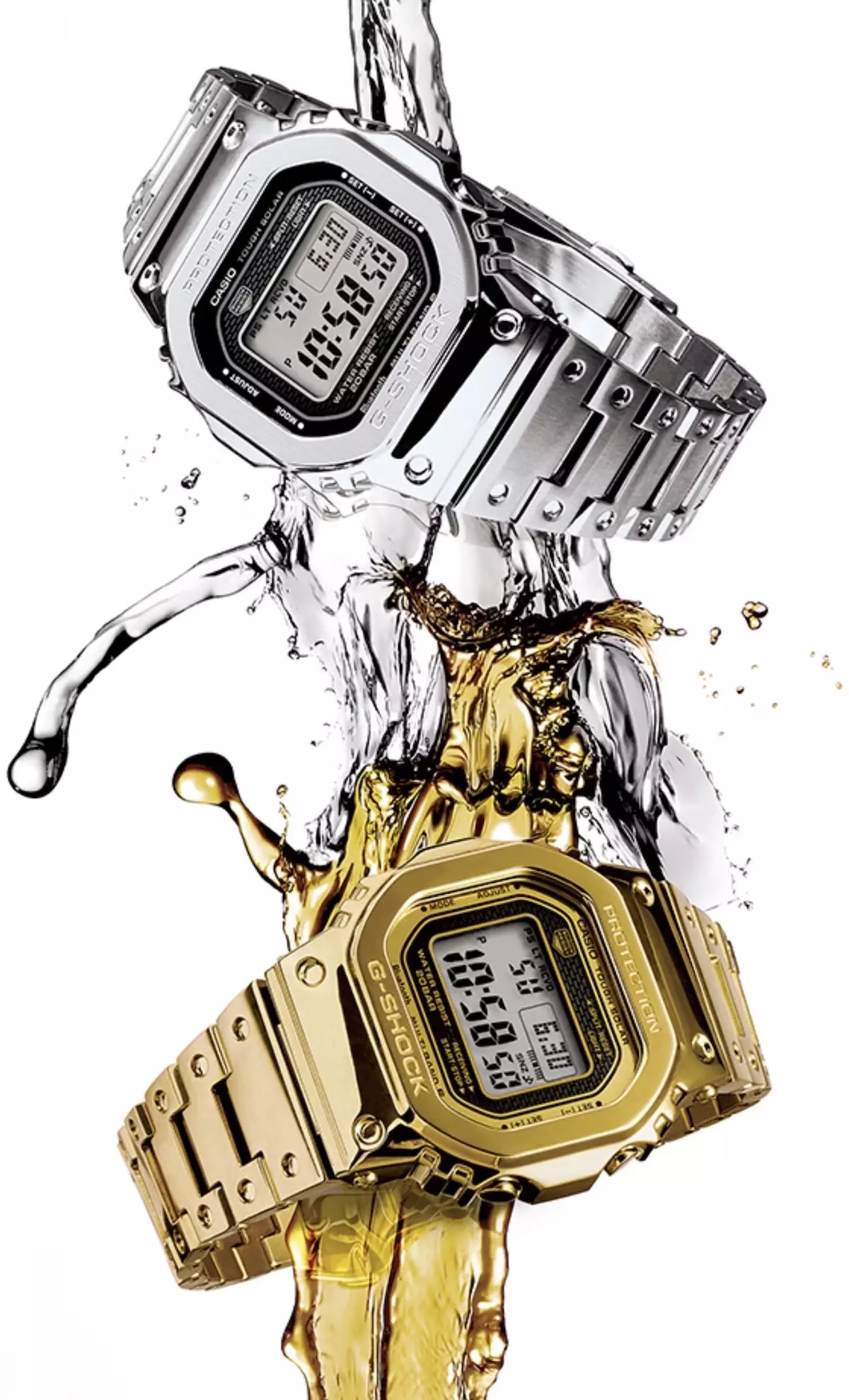 Casio G-Shock GMW-B 5000 D-1 5000 seriýasyna “Doly metal” getirýär 11902_6