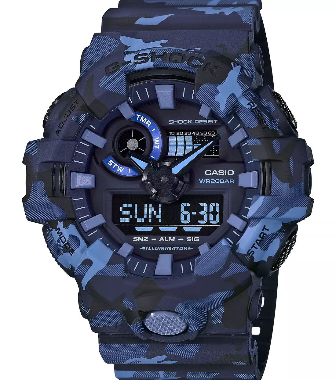 ساعت های کاسیو G-Shock GA700CM-2A، GA700CM-3A و GA700CM-8A 'Camouflage Collection' 12047_3