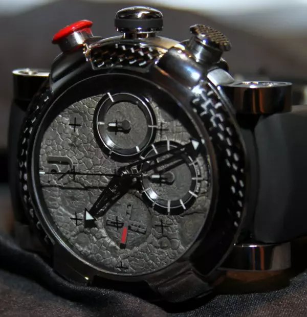 Практычныя гадзіны Romain Jerome Moon Dust DNA Black & Steel Mood Chronograph 12323_1