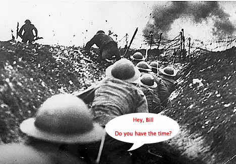 Առաջին համաշխարհային պատերազմ-զինվորներ-ժամացույց