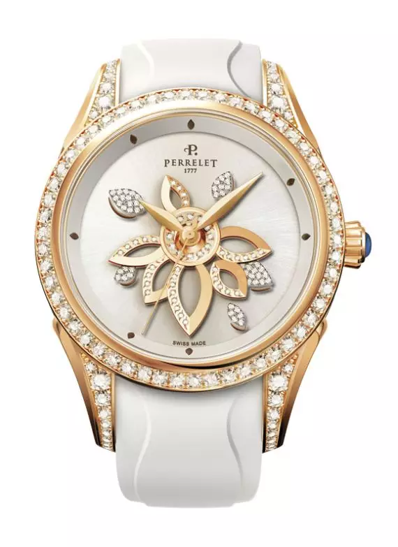 Rellotge Perrelet Diamond Flower d'or rosa