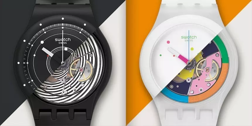 Swatch-Sistem51-Fekete-Fehér-tárcsa