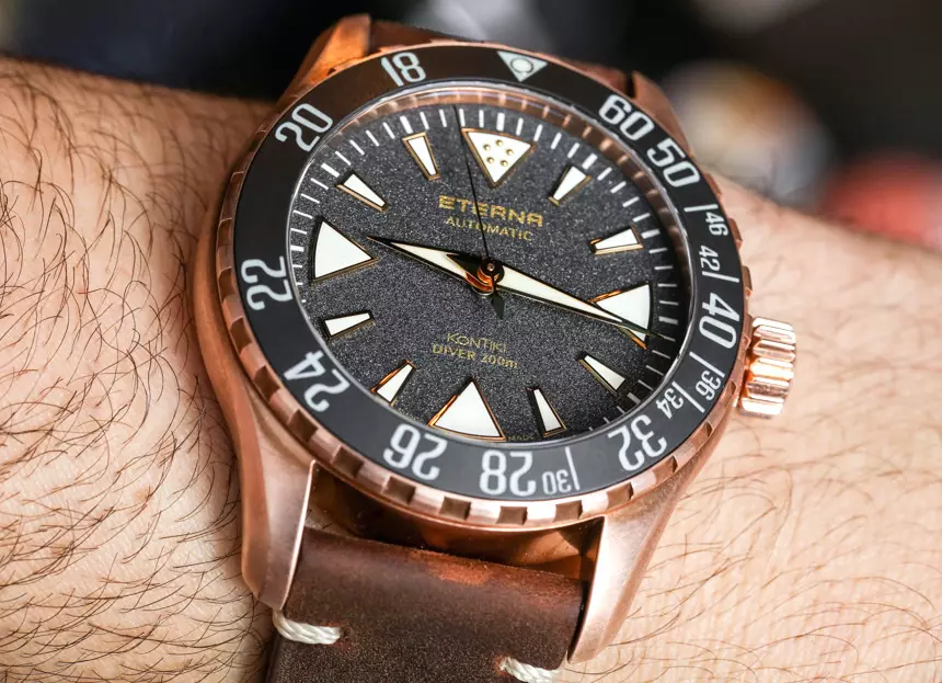Практически часовник Eterna KonTiki Manufacture Bronze Dive Watch
