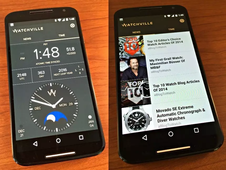 Watchville'i uudisterakendus Androidile