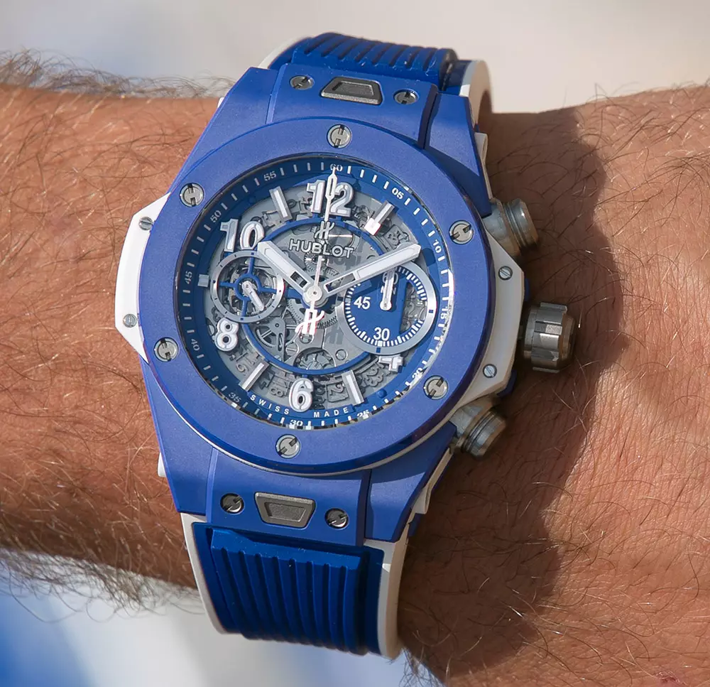 Голубые часы Hublot Big Bang 13970_4