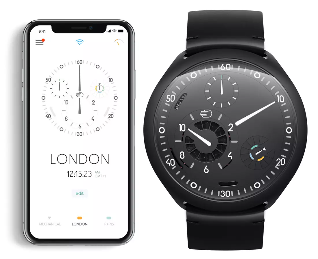 Ressence Type 2 Watch With e-Crown app