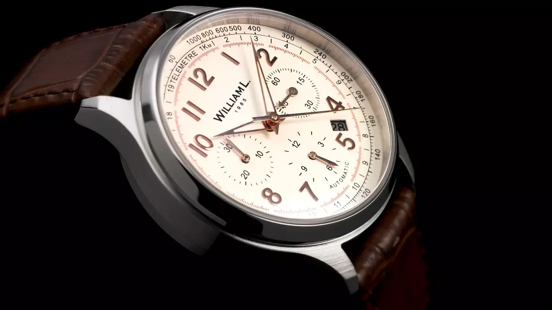 William L. 1985 Automatik Chronograph & Jam Tangan Bersambung 14181_6