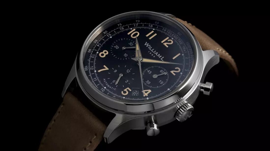 William L. 1985 Automatik Chronograph & Jam Tangan Bersambung 14181_7