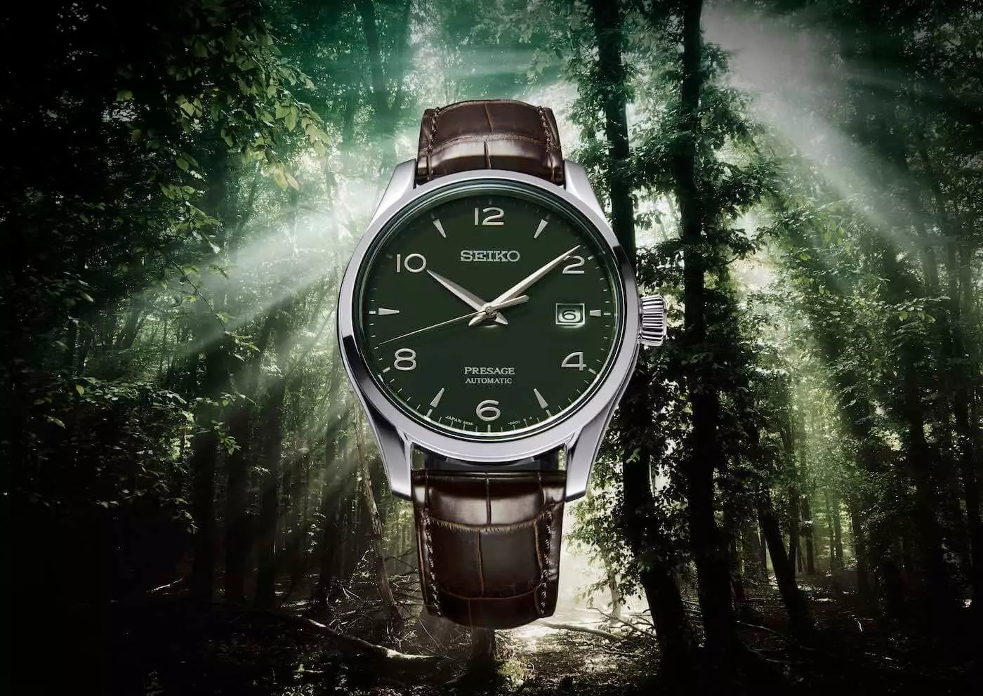 Seiko-Presage-Green-Eamel-Dial-Reloj-edición-limitada