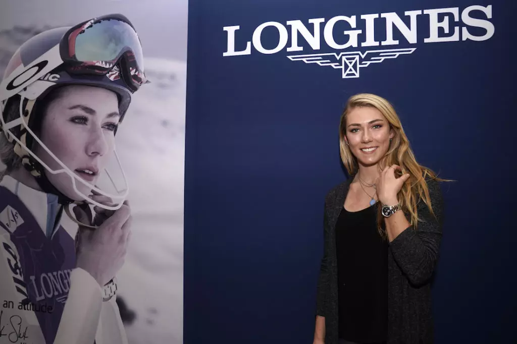 Longines-Conquest-Хронограф-аз-Микаэла-Шиффрин-Тамошо