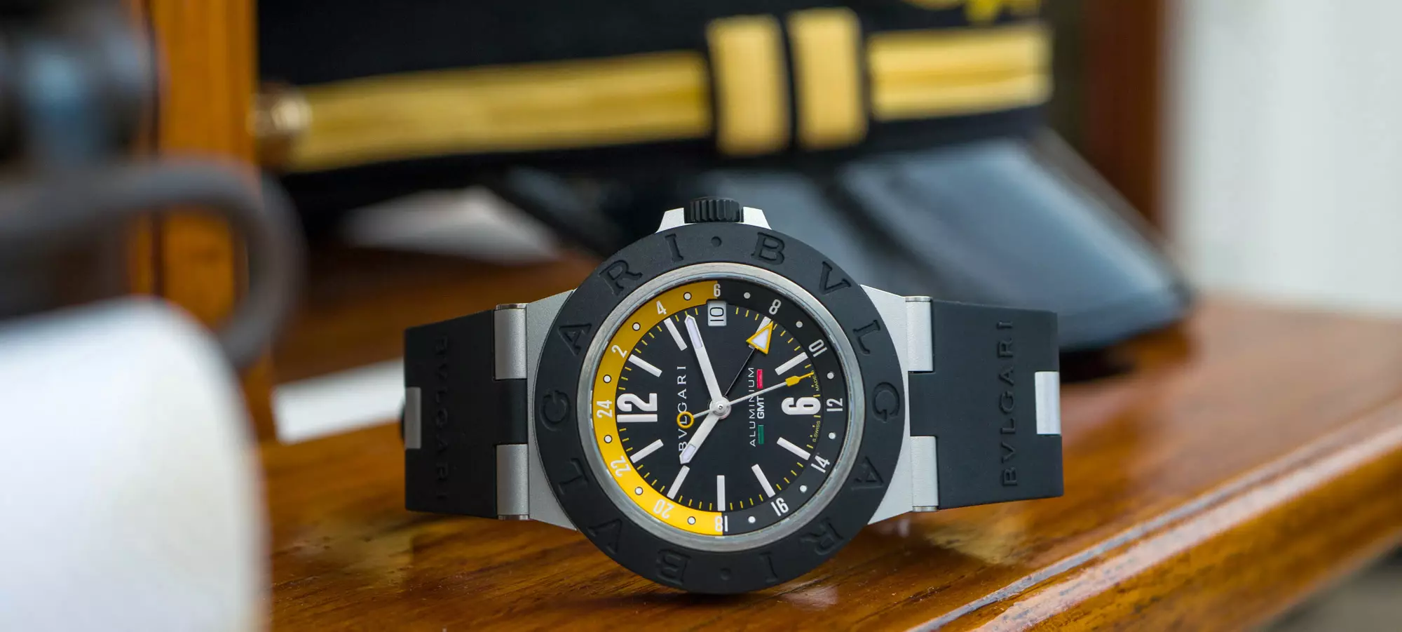 Praktické: hodinky Bulgari Aluminium GMT Amerigo Vespucci Special Edition