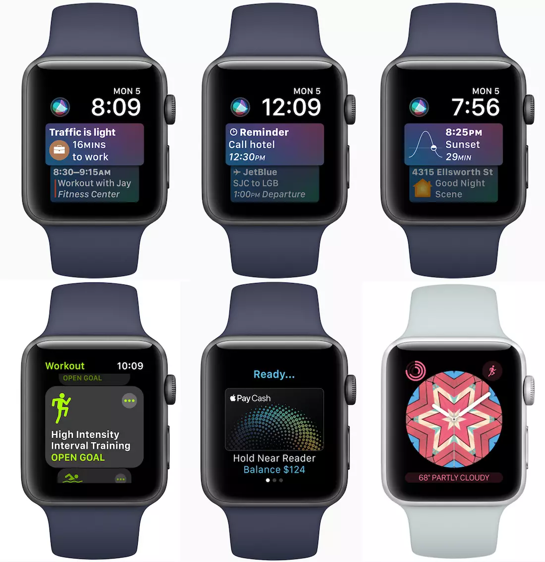 Apple Watch WatchOS4 ווערט סמאַרטער, סירי און נייַ קוקן 15312_2