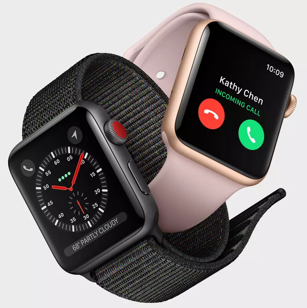 Usoro nke Apple Watch Series 3 na-arụ n'ime cellular pụtara Standalone Smartwatch 15318_1