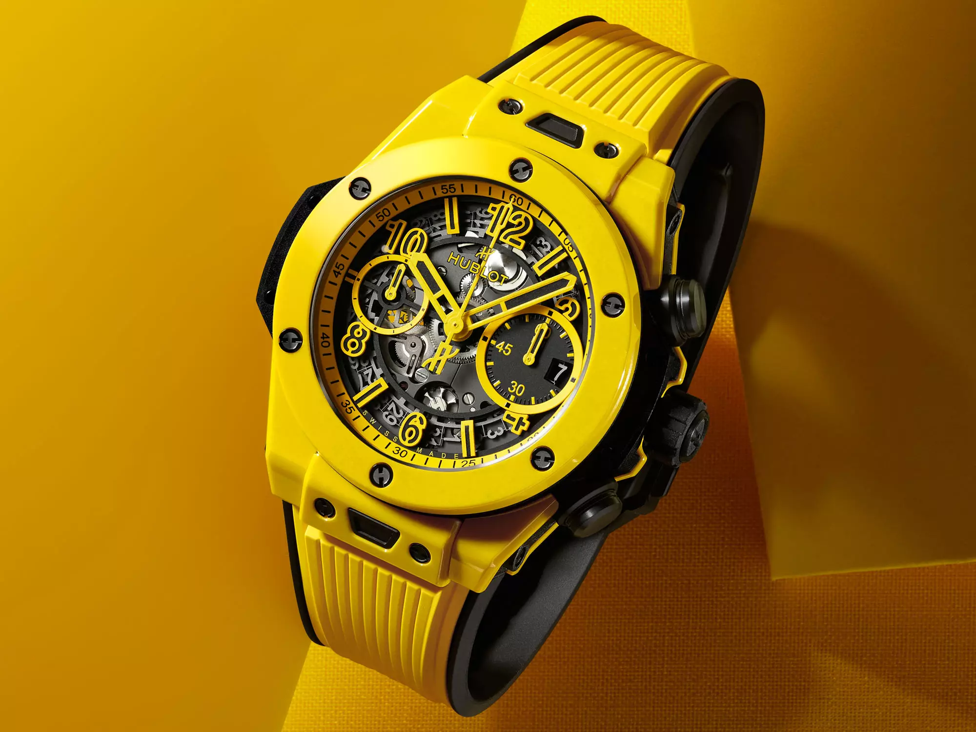 Hublot Big Bang Unico Yellow Magic Ceramic Watch Para sa 2021 15681_1