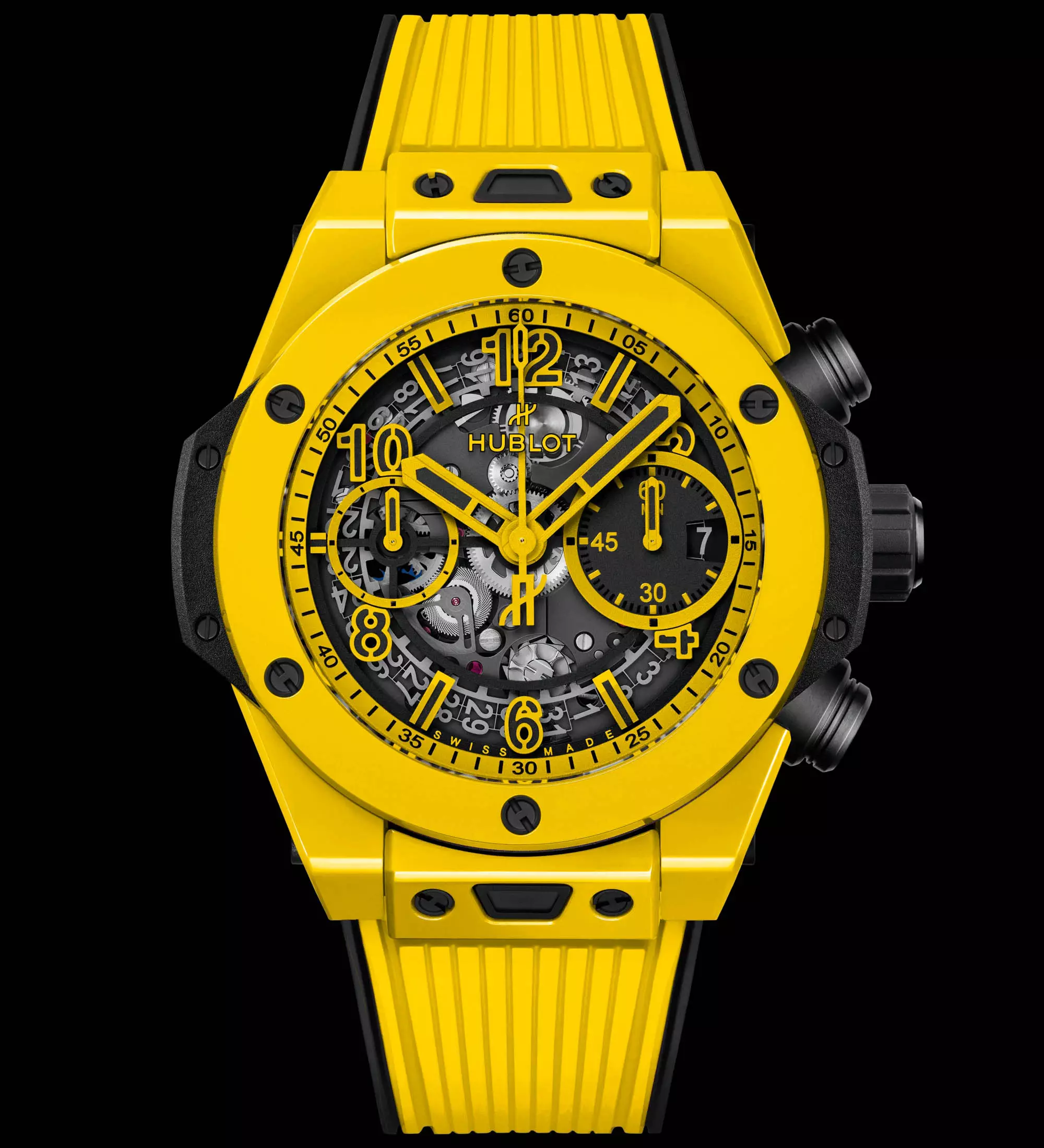 Hublot Big Bang Unico Yellow Magic Ceramic Watch за 2021 година 15681_4