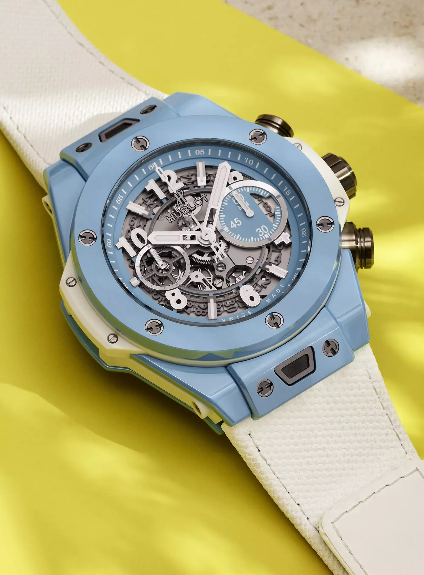 Hublot lance l'édition limitée Big Bang Unico 45 bleu ciel 15682_3