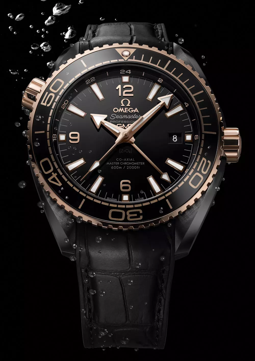 Omega-Seamaster-Planet-Okean-Çuň-Gara-GMT-sagat-8