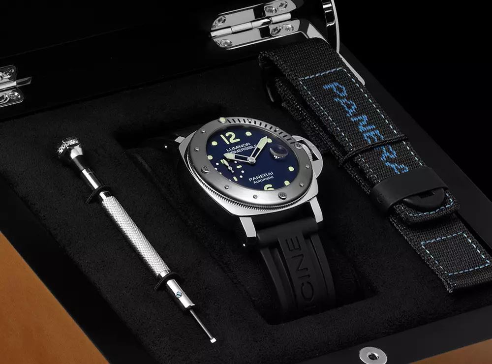 “Panerai Luminor” suwa çümýän awtomatiki Acciaio PAM731 'Elektron söwda mikro-neşir' sagady 15997_2