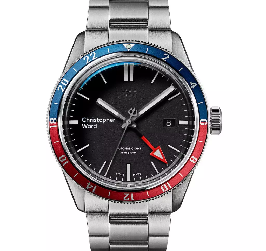 Christopher Ward C65 Trident GMT Horloĝo 17081_2