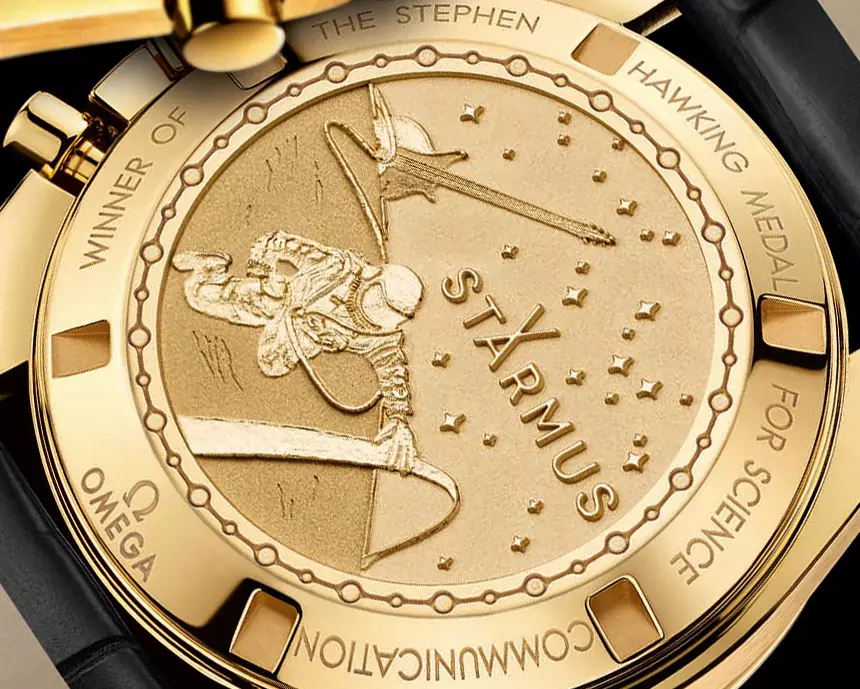 Jam Tangan Emas Omega Speedmaster Moonwatch Professional Chronograph Starmus Science Award 17193_4
