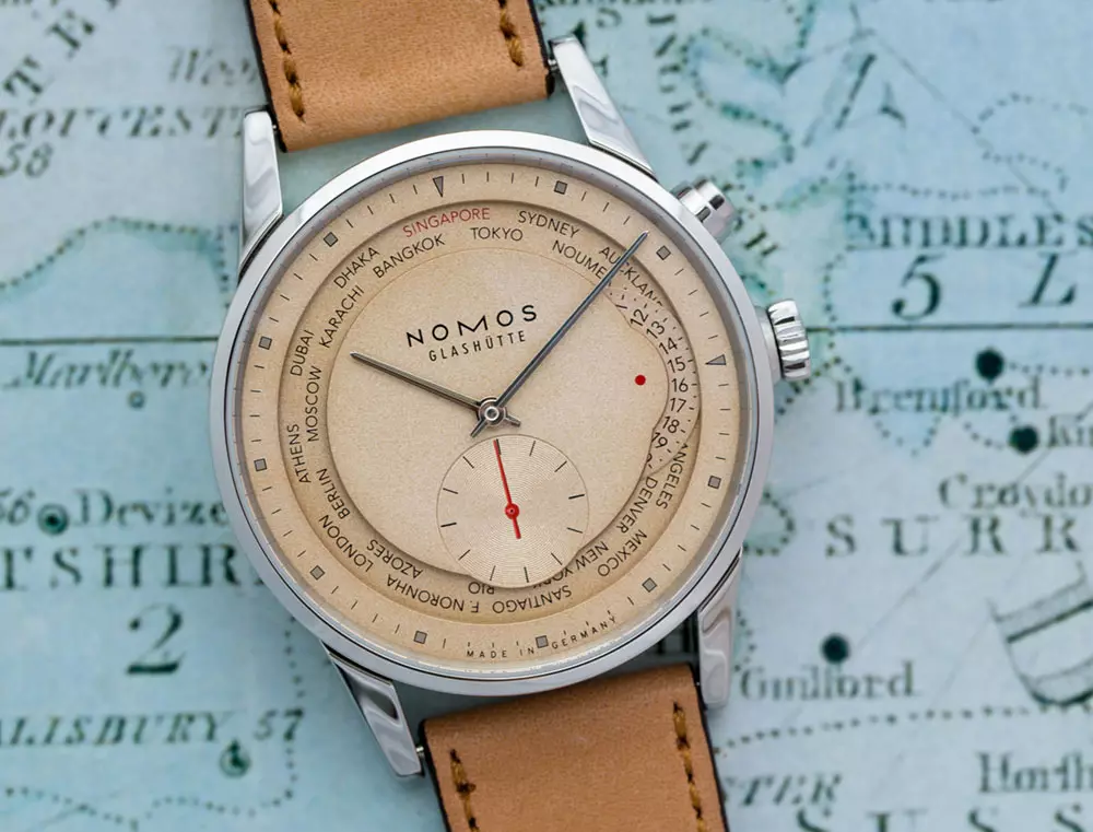 Nomos 'Red Dot' Limited Edition Zürich Weltzeit horloge voor Singapore 17405_8