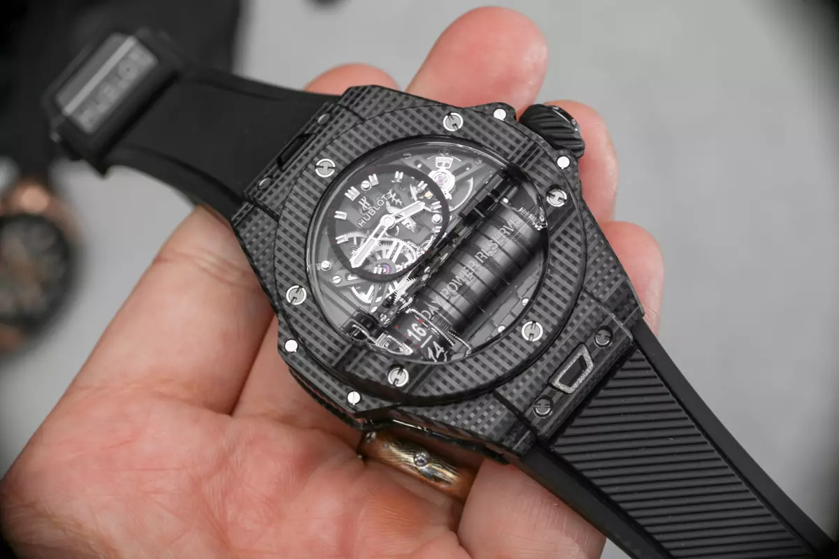 Hublot MP-11 Power Reserve 14 Days Sapphire at 3D Carbon Watches Hands-On 17512_2