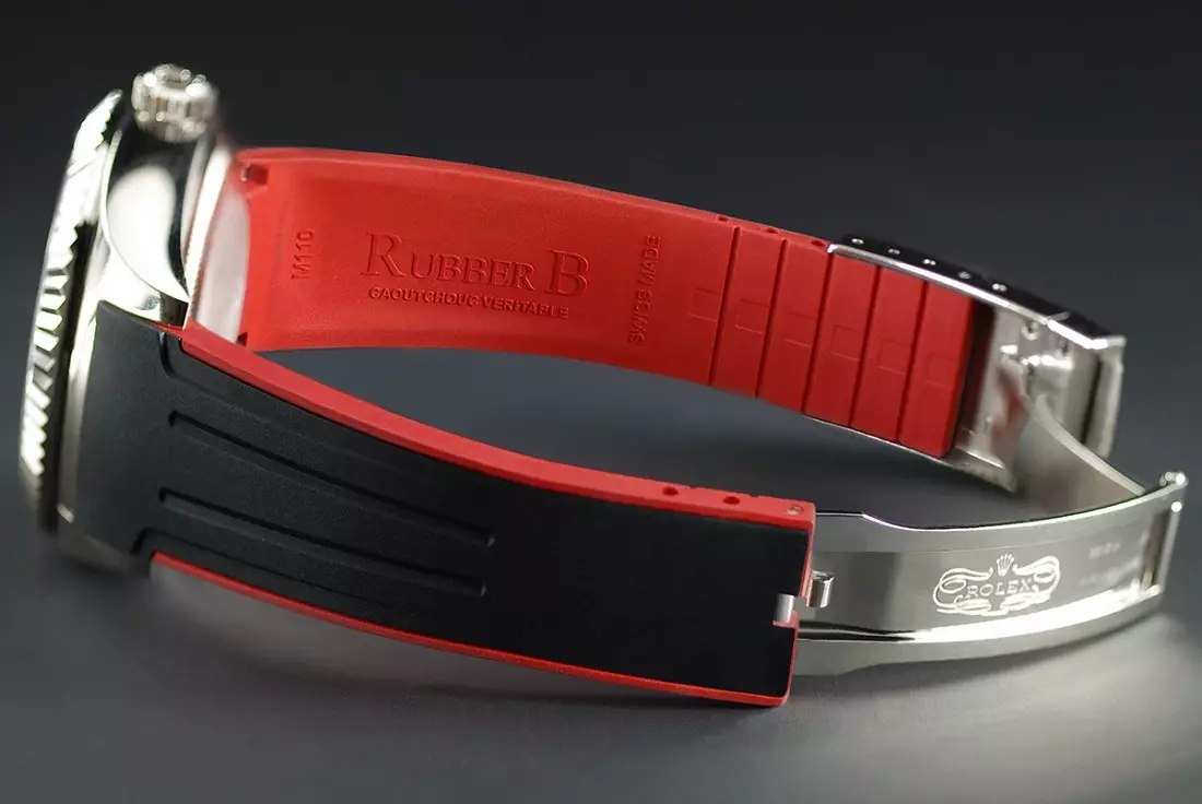 Rubber B Watch Straps Para sa Rolex Sky-Dweller 17709_2