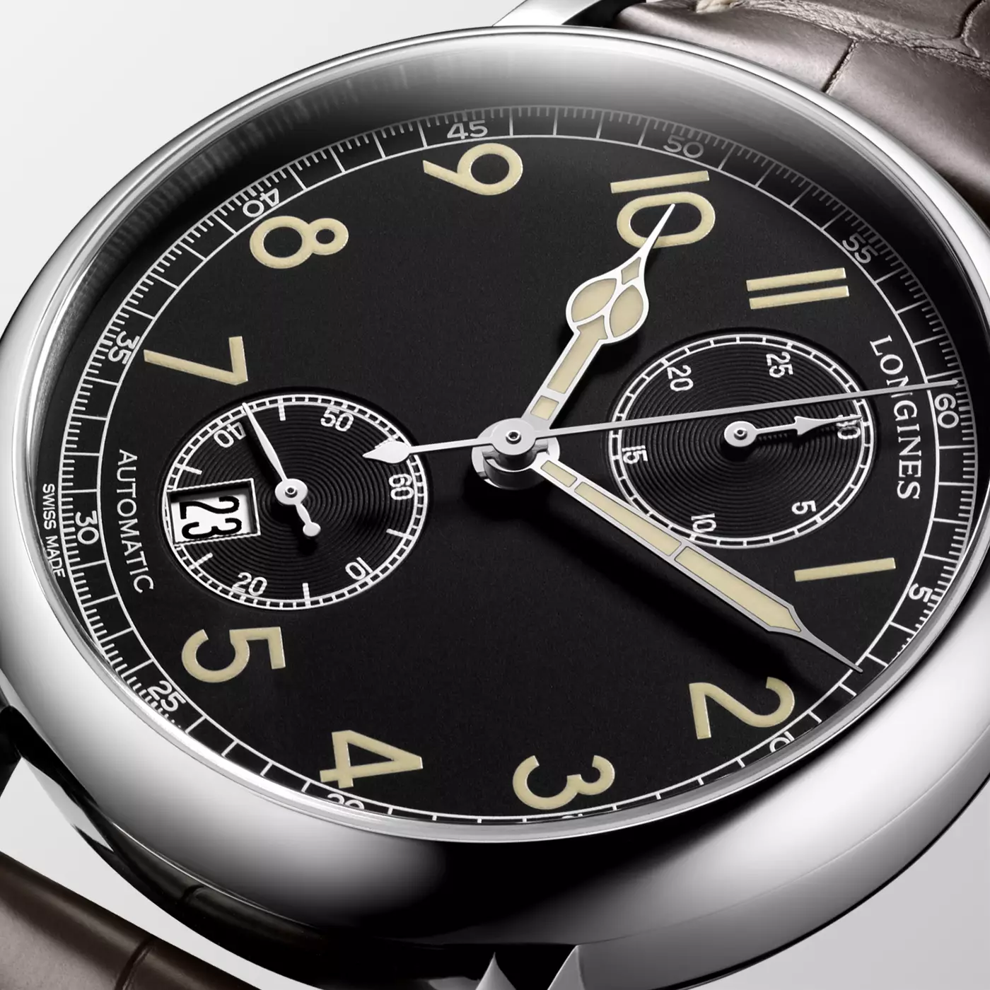 Longines dévoile la nouvelle montre Avigation Type A-7 1935 avec cadran noir 18412_3